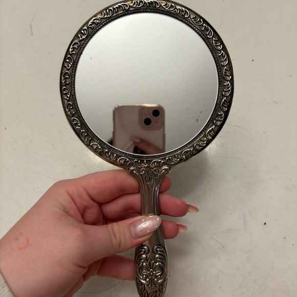 Accessories | Vintage Vanity Hand Mirror With Silver Toned | Poshmark